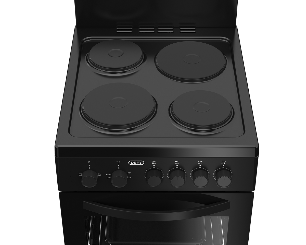 DEFY 50CM BLACK 4 PLATE COMPACT COOKER - DSS554 – Direct Deals