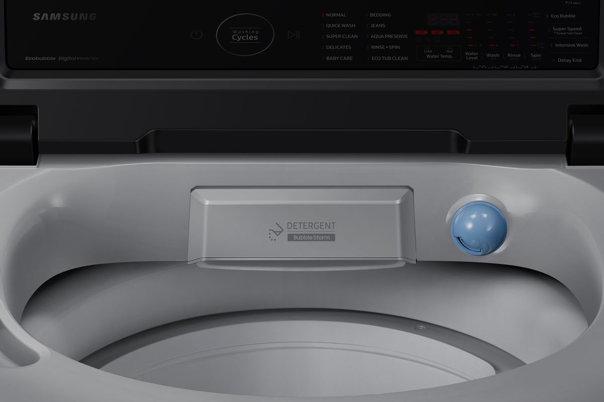 SAMSUNG 14KG TOP LOADER WASHER WITH ECOBUBBLE TECH - WA14CG5745BDFA ...